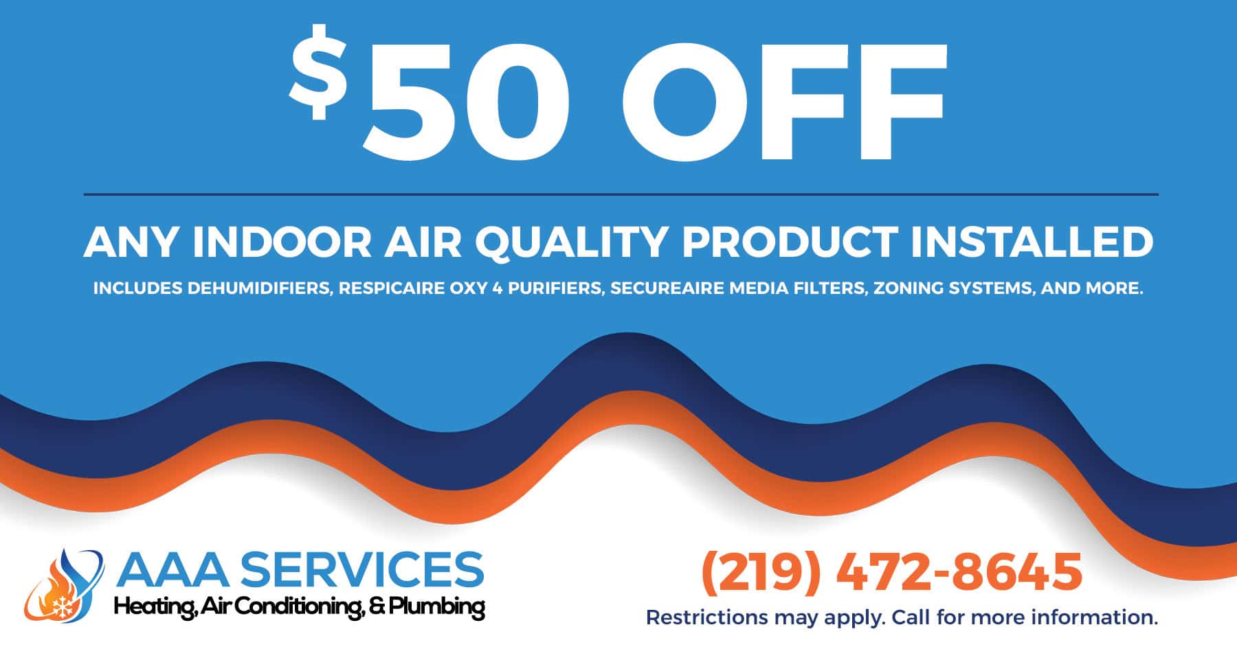 Plumbing And HVAC Specials And Promotions | AAA Services Inc.